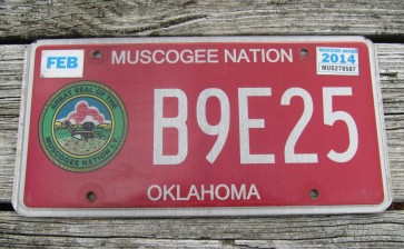 License Plate for SALE Muscogee Nation License Plate Indian Tribal SHOP ...