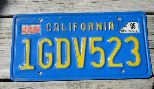 License Plate for SALE California Black Yellow License Plate SHOP ...