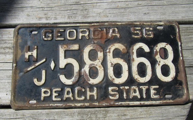 License Plate for SALE Black White Georgia State License Plate 2019 ...