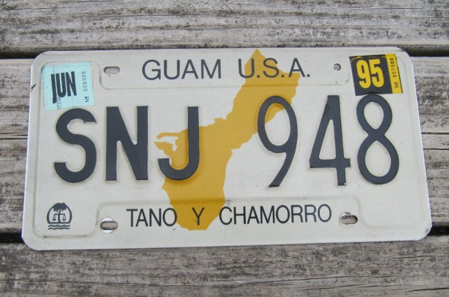 License Plate for Sale Guam USA Map Tano Y Chamorro SHOP Vintage ...