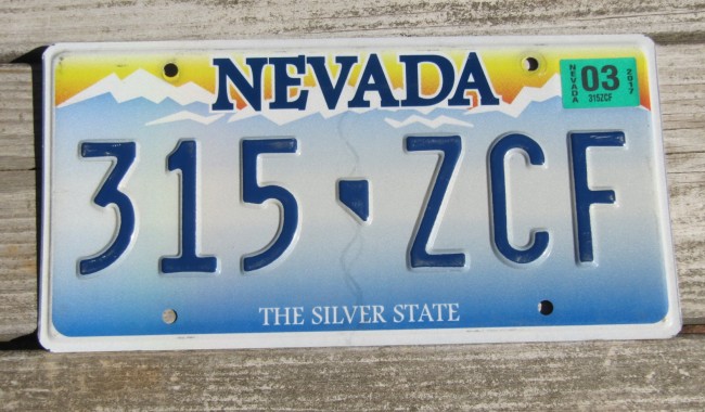 License Plate for SALE Nevada The Silver State License Plate SHOP ...