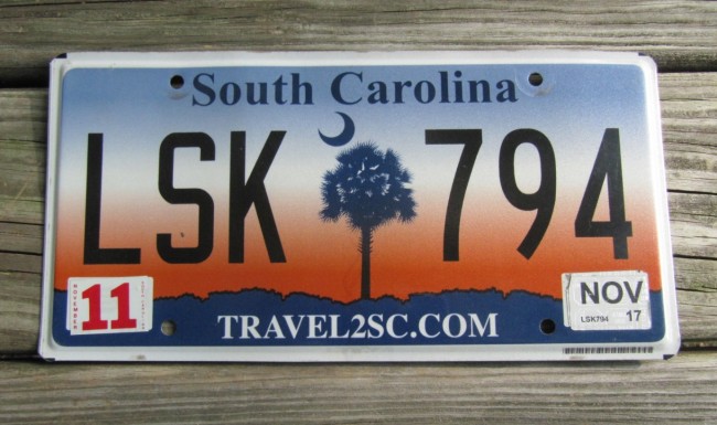 License Plates For SALE South Carolina Travel 2 SC Sunset License Plate ...