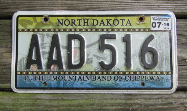 License Plates For SALE North Dakota Turtle Mountain Chippewa Indian ...